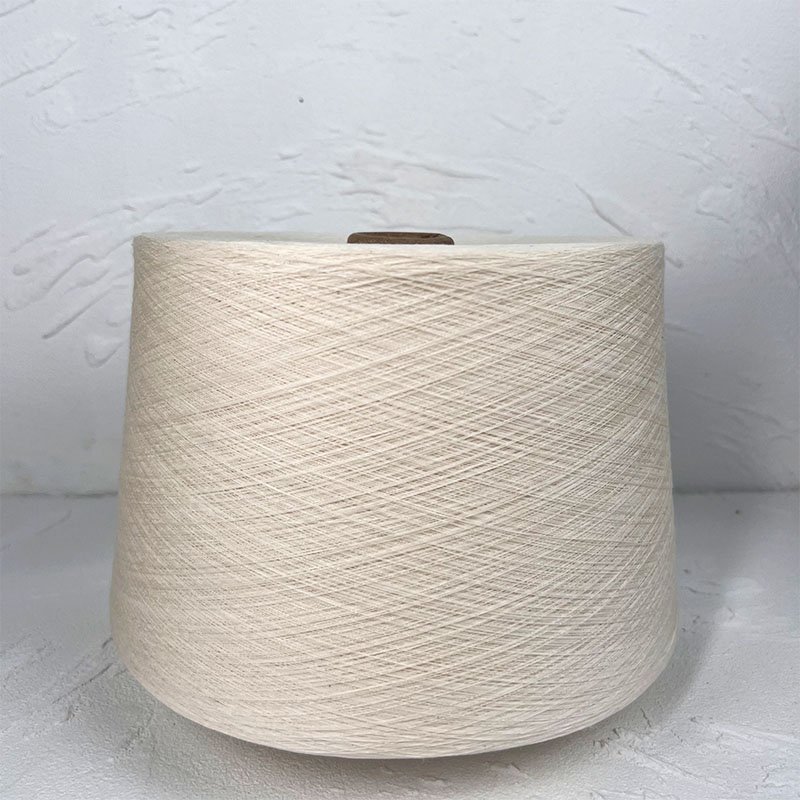 100% Cotton Ne 40/1 Combed Compact Spinning Raw White Yarn for Knitting ...