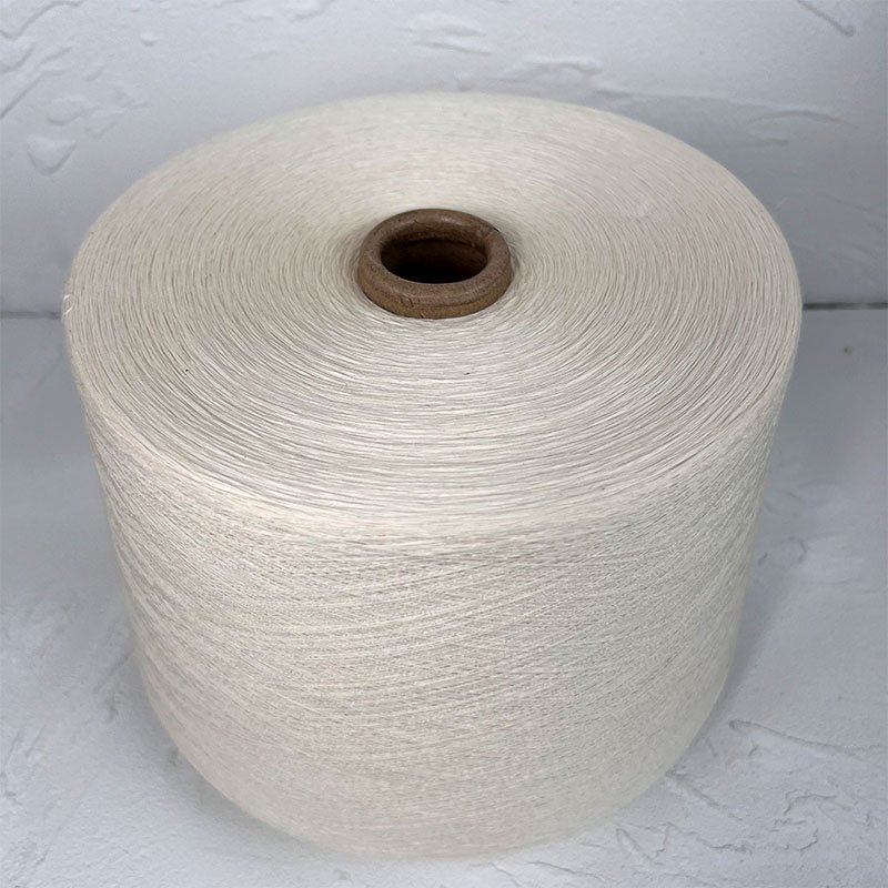 100% Cotton Ne 40/1 Combed Compact Spinning Raw White Yarn for Knitting ...